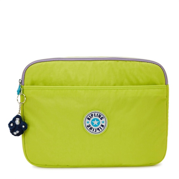 Kipling | Accessories | Kipling 3 Laptop Sleeve Star Pop Tennis Green ...
